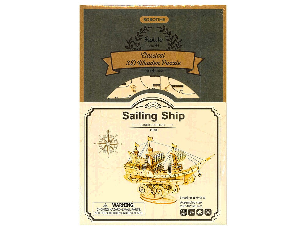 Build a Sailing Ship: 3D Wooden Puzzle | Boxful Events