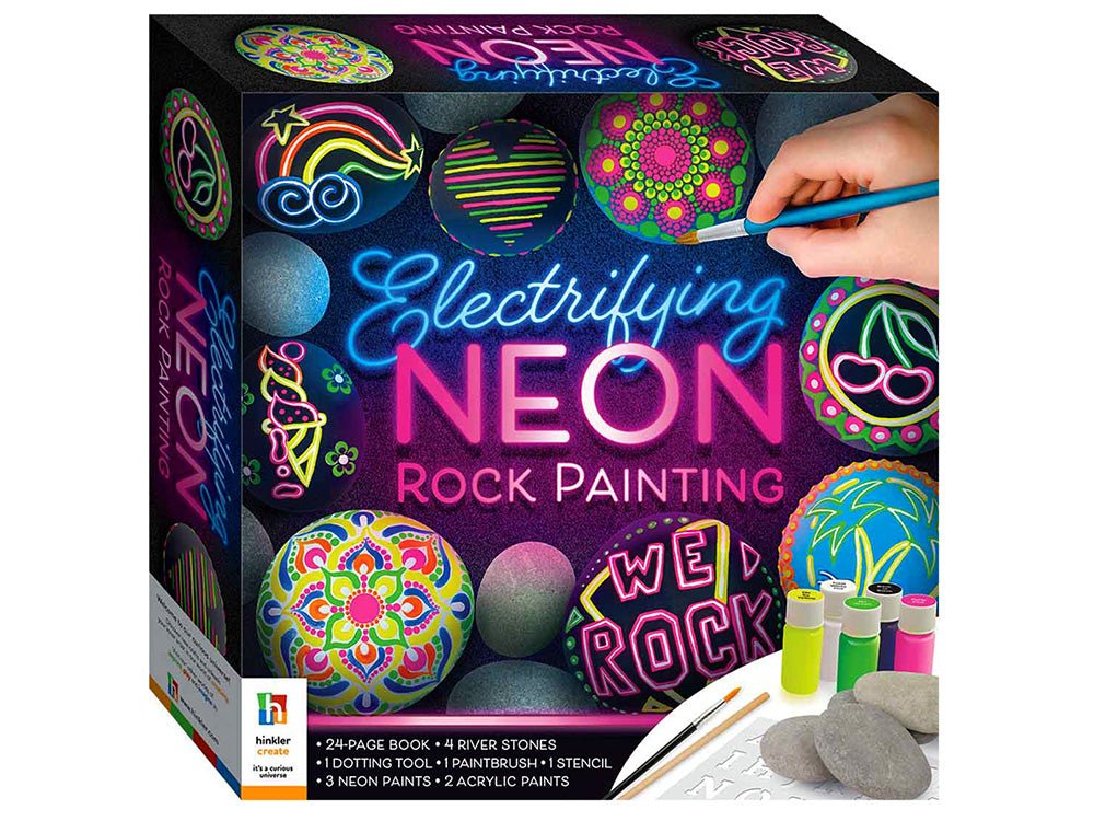 Vibrant Neon Rock Painting | Boxful Events Australia